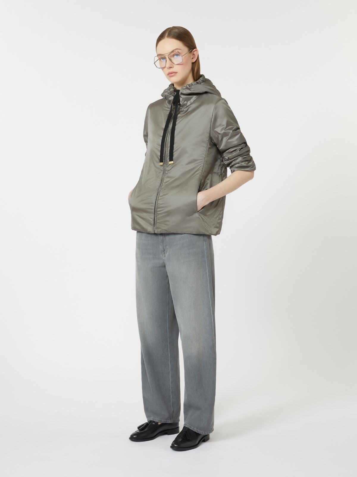MAX MARA Padded Water-Repellent Canvas Hooded Jacket